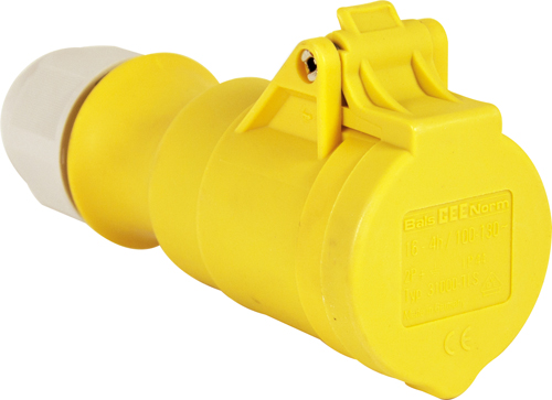 110V 16 Amp Yellow Sockets - Multi Pack | Castle Engineers